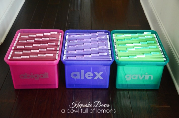 How to Organize Children's School Work | The Happy Housie