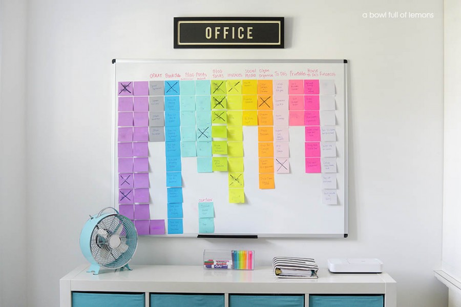 Organized Project Board | A Bowl Full of Lemons